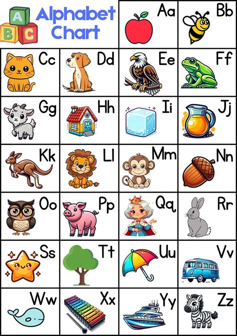 11 Free Printable Alphabet Charts - Teach Prints - Auto News