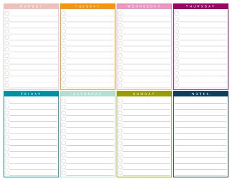 15 Printable Weekly Schedule Templates For Everyone to Utilize - Auto News