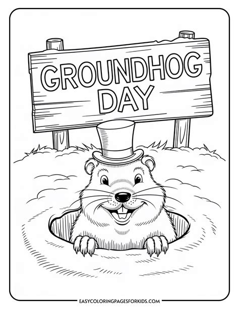 25 Groundhog Day Coloring Pages (Free PDF Printables) - Auto News