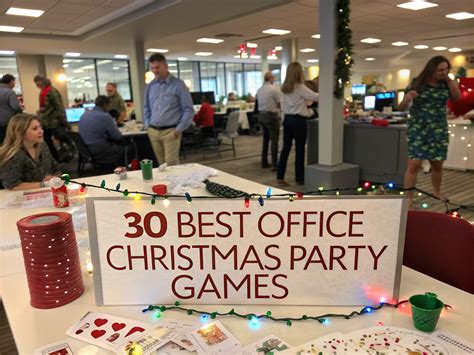 30 Best office Christmas Party Games for Work: Materials, Duration and ...