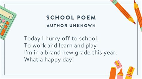 36 Back to School Poems for Every Student - We Are Teachers - Auto News