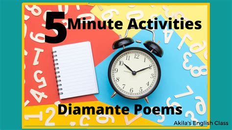5 Minute Activities - Diamante Poems - Auto News