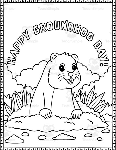 69 Groundhog Day Coloring Pages - ColoringPagesOnly.com - Auto News