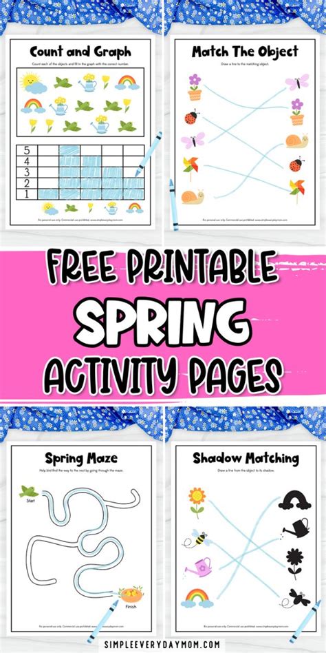 7 Best Images of Spring Printable Activity Worksheet - Free Printable ...