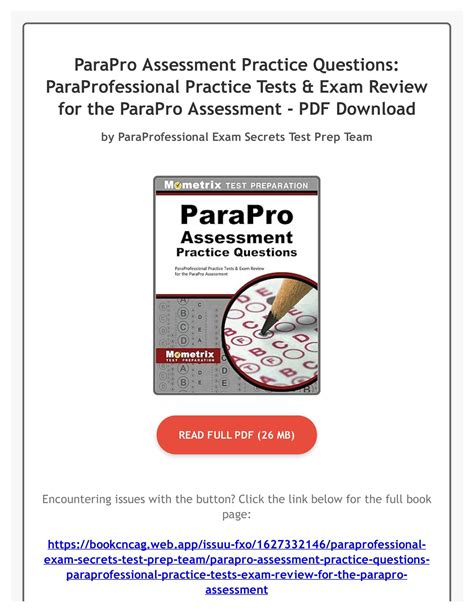FREE Parapro Practice Test With Answers Printable | FREE Printables ...