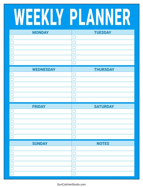 Free printable weekly planner for students, Download Free printable ...