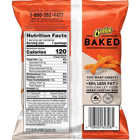Frito Lay Baked Chips Nutrition Facts | Besto Blog - Auto News