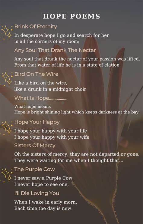 Hope Poems - Best Poems For Hope - Auto News