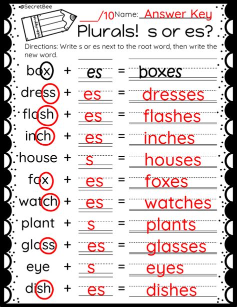 Plurals add s or es | Plurals Assessment | Made By Teachers - Auto News
