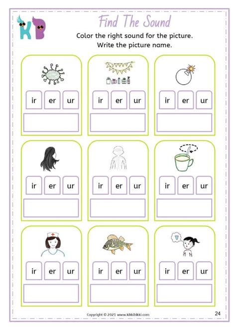 Spellings for er-ir-ur words | Free Phonics Printable Worksheets - Auto ...