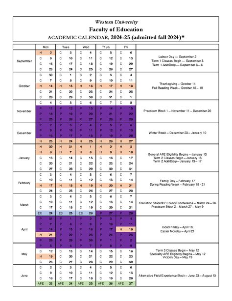 Western University Academic Calendar - Universitycalendars.net - Auto News