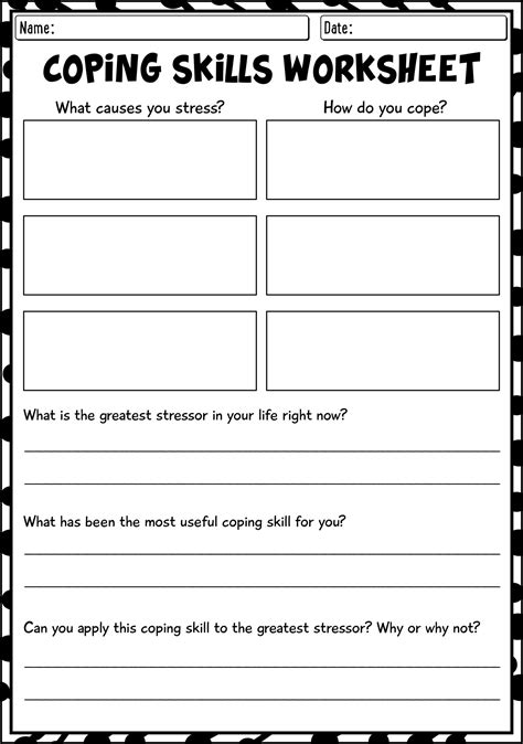 What Are Coping Skills - Free Worksheets Printable - Auto News
