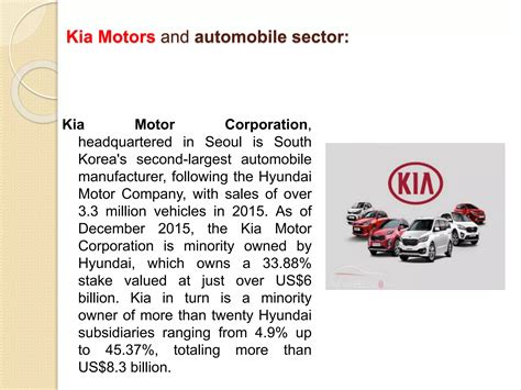 Who Owns Kia Motors: Insights into Its Parent Company and Ownership ...